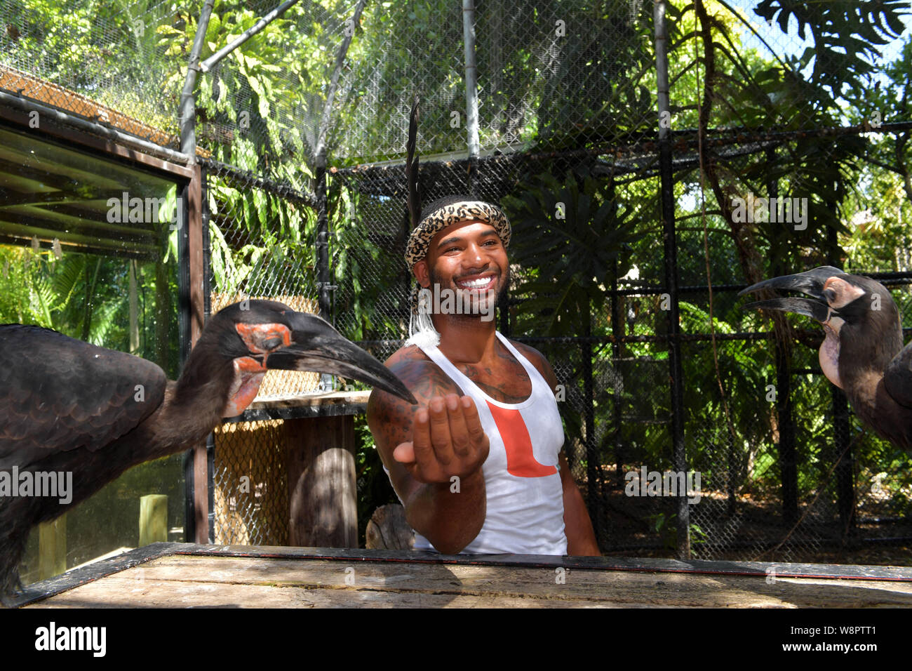 MIAMI, FL - JULY 12: Michael Holston, is the 24-Year-Old Zookeeper who ...
