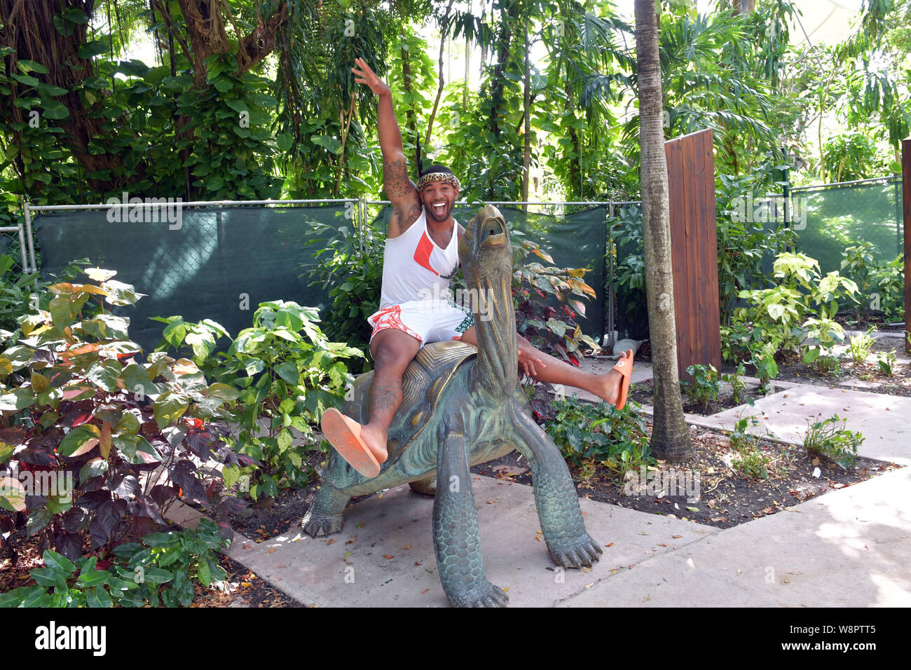 MIAMI, FL - JULY 12: Michael Holston, is the 24-Year-Old Zookeeper who ...