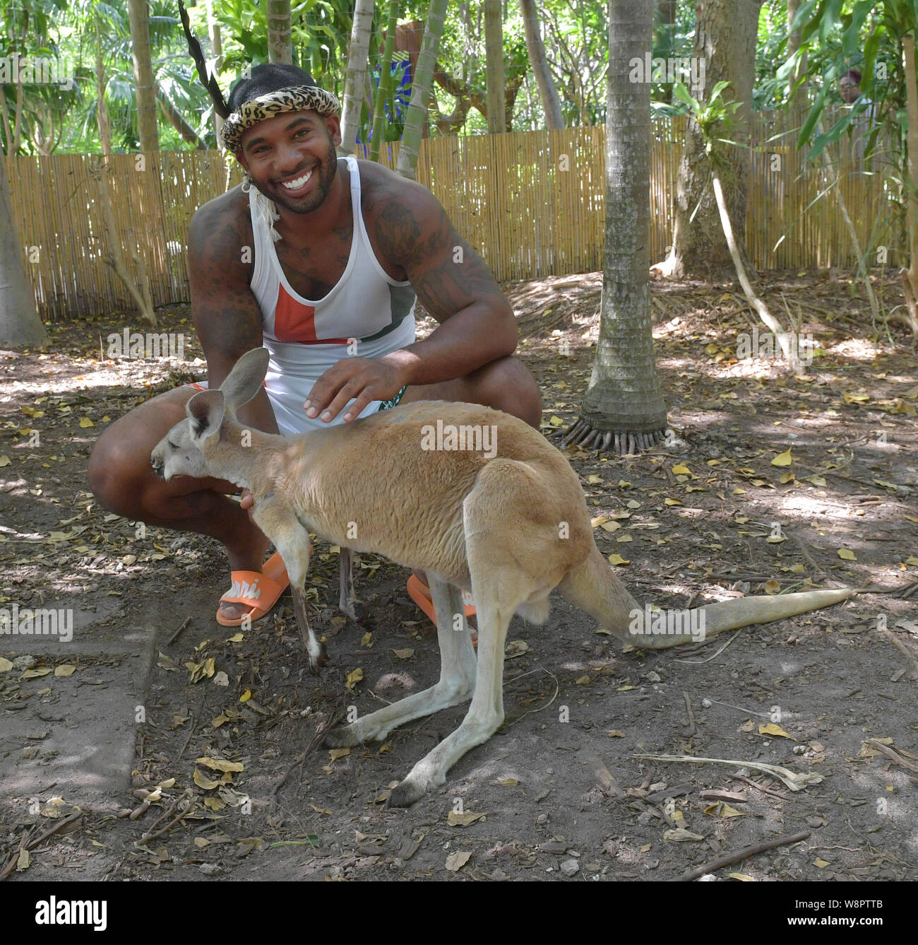MIAMI, FL - JULY 12: Michael Holston, is the 24-Year-Old Zookeeper who ...