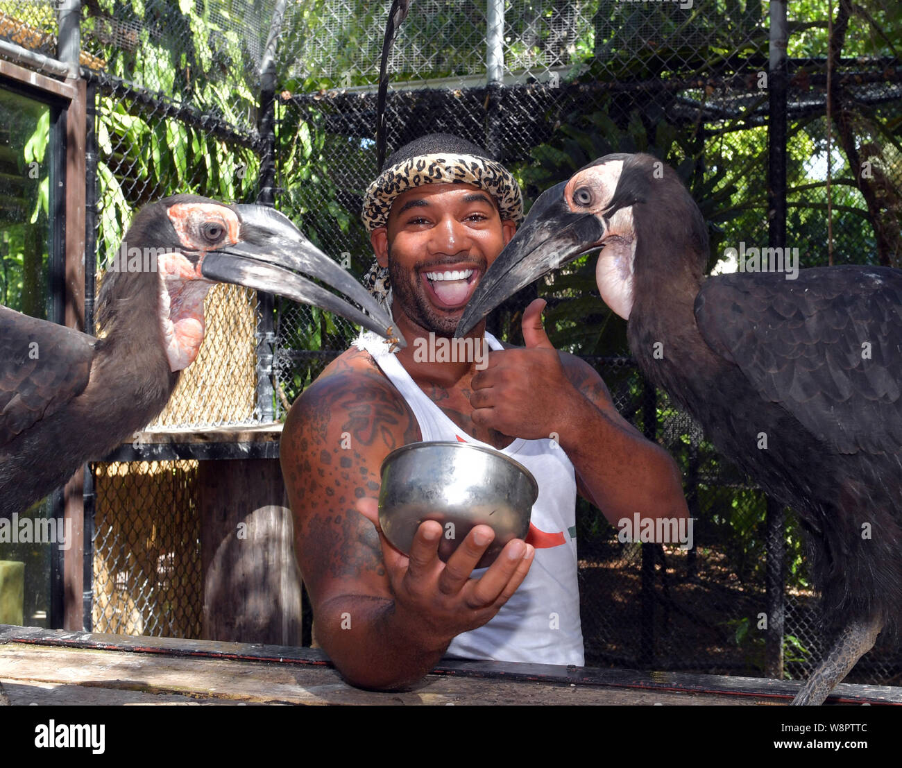 MIAMI, FL - JULY 12: Michael Holston, is the 24-Year-Old Zookeeper who ...