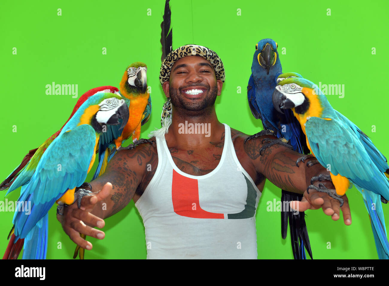MIAMI, FL - JULY 12: Michael Holston, is the 24-Year-Old Zookeeper who ...