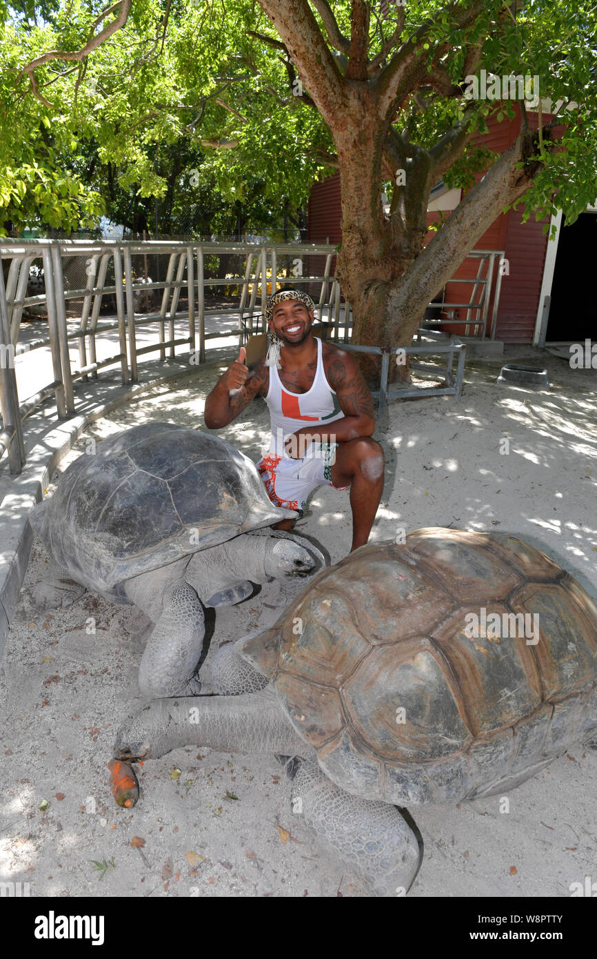 MIAMI, FL - JULY 12: Michael Holston, is the 24-Year-Old Zookeeper who ...