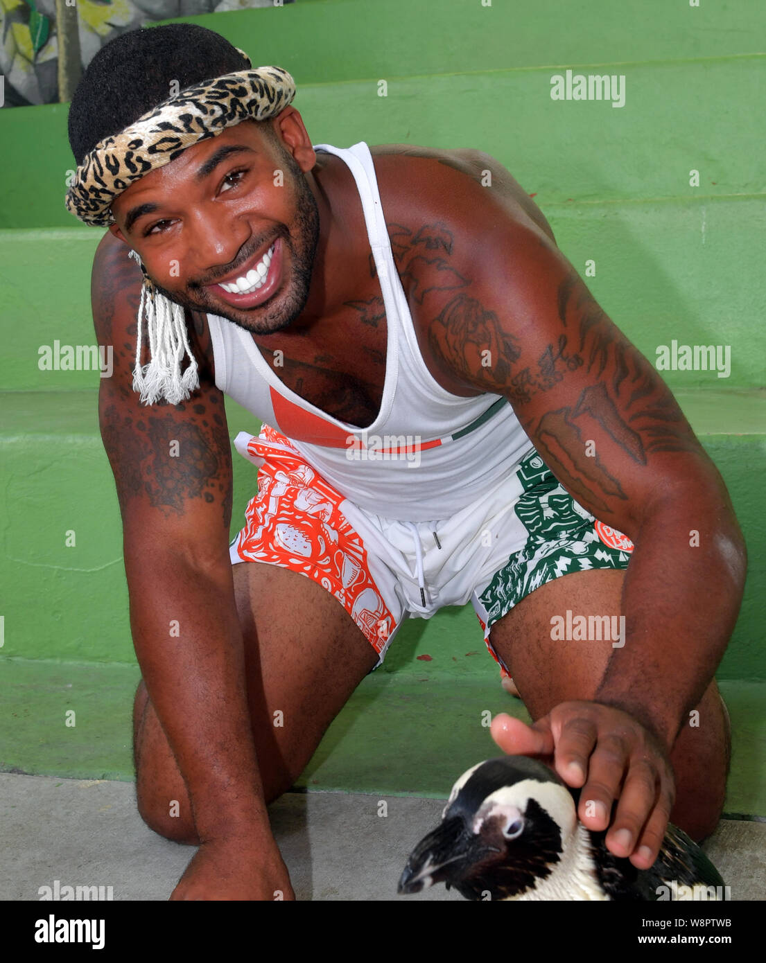 MIAMI, FL - JULY 12: Michael Holston, is the 24-Year-Old Zookeeper who ...