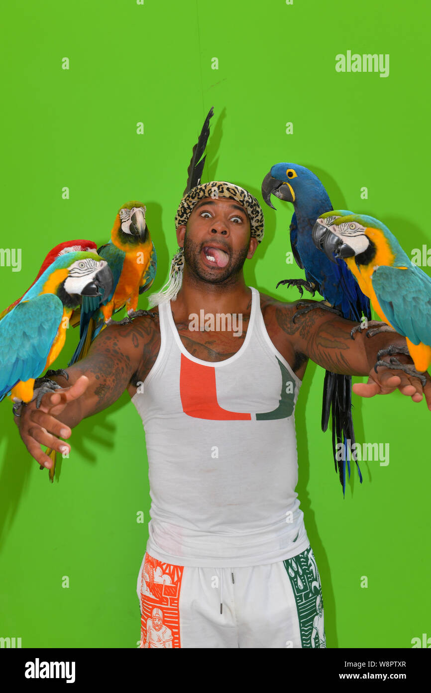 MIAMI, FL - JULY 12: Michael Holston, is the 24-Year-Old Zookeeper who ...