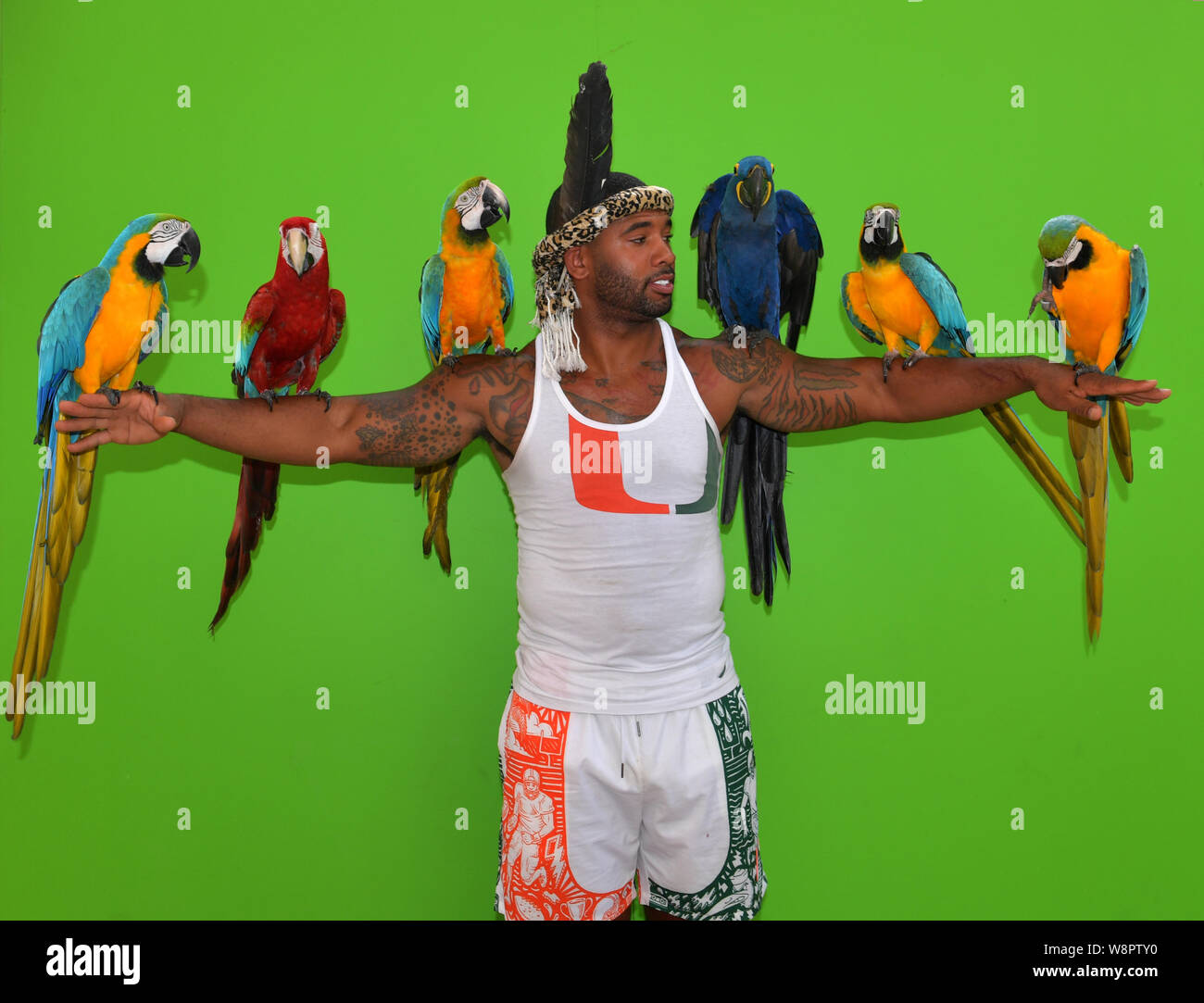 MIAMI, FL - JULY 12: Michael Holston, is the 24-Year-Old Zookeeper who ...