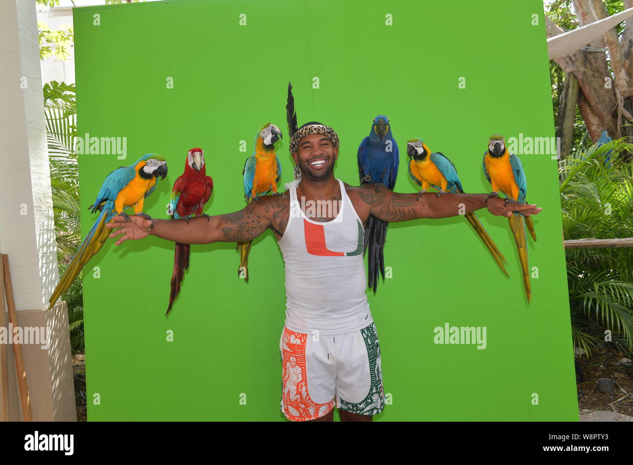 MIAMI, FL - JULY 12: Michael Holston, is the 24-Year-Old Zookeeper who ...