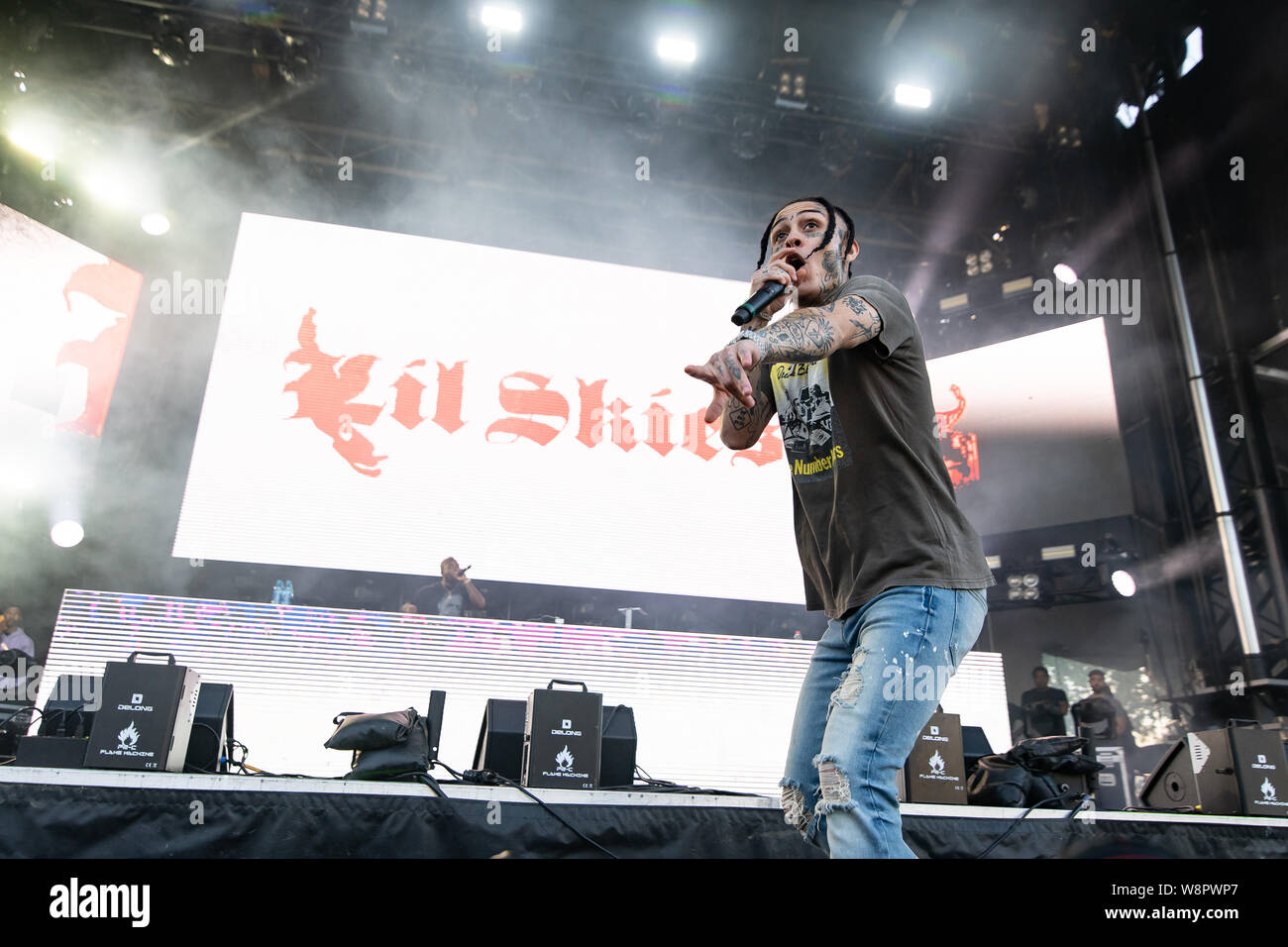 American rapper Lil Skies performing at Breakout Festival day 1 at the ...