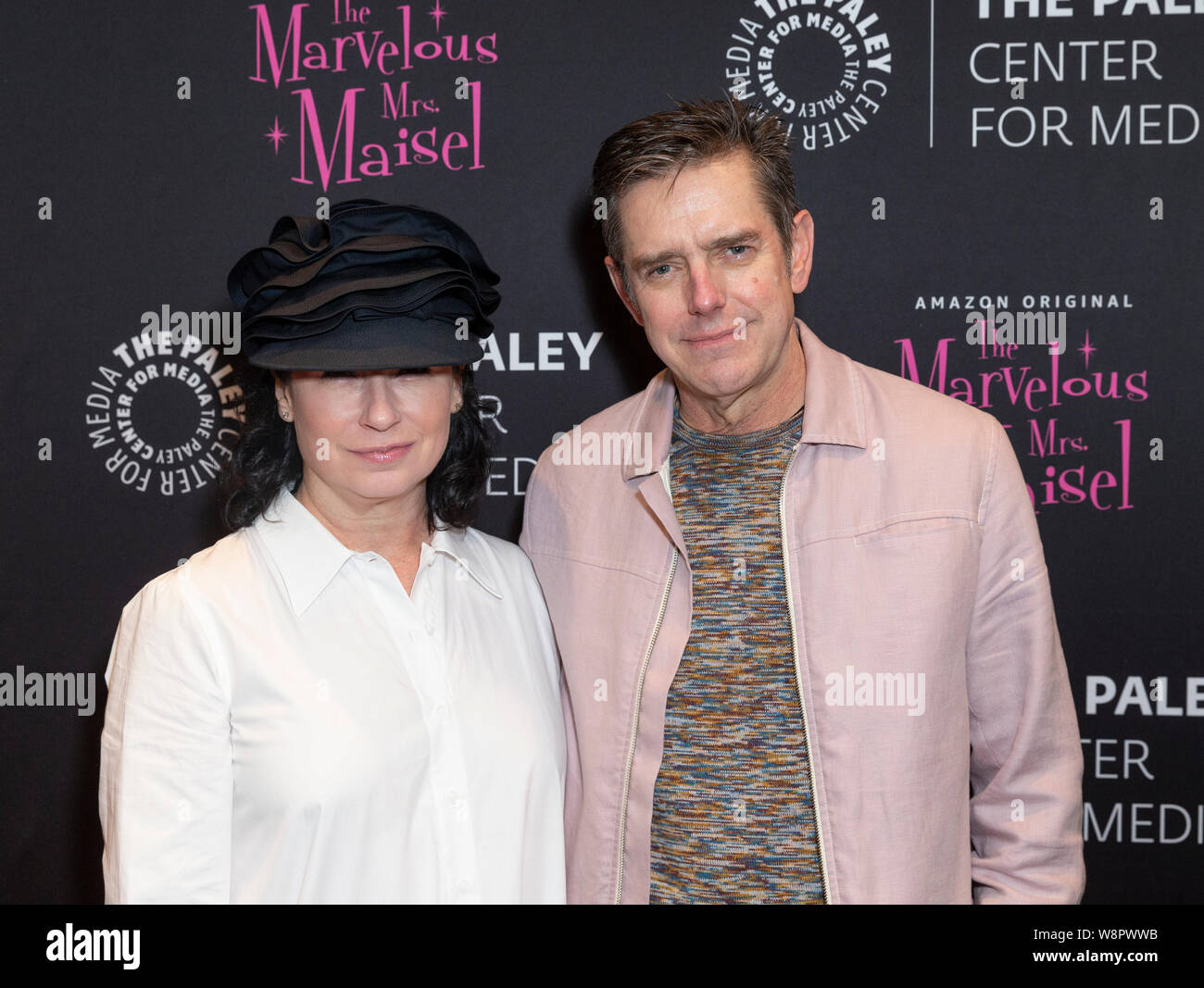 New York, NY - August 10, 2019: Amy Sherman-Palladino and Daniel ...