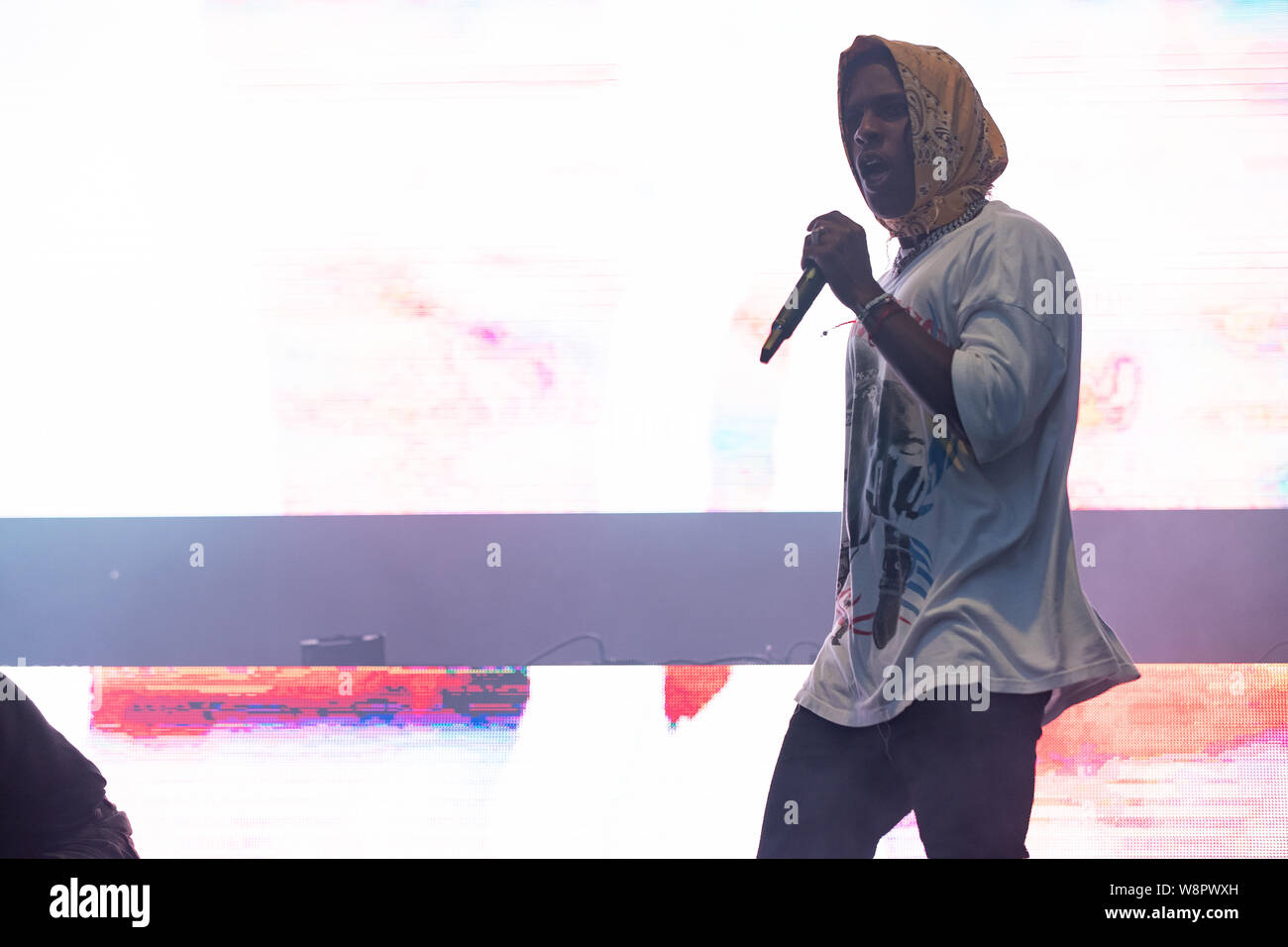 American rapper A$AP Rocky performing at Breakout Festival day 1 at the ...