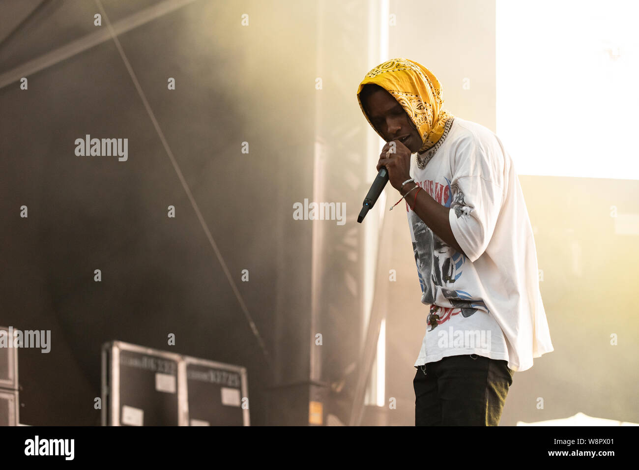 American rapper A$AP Rocky performing at Breakout Festival day 1 at the ...