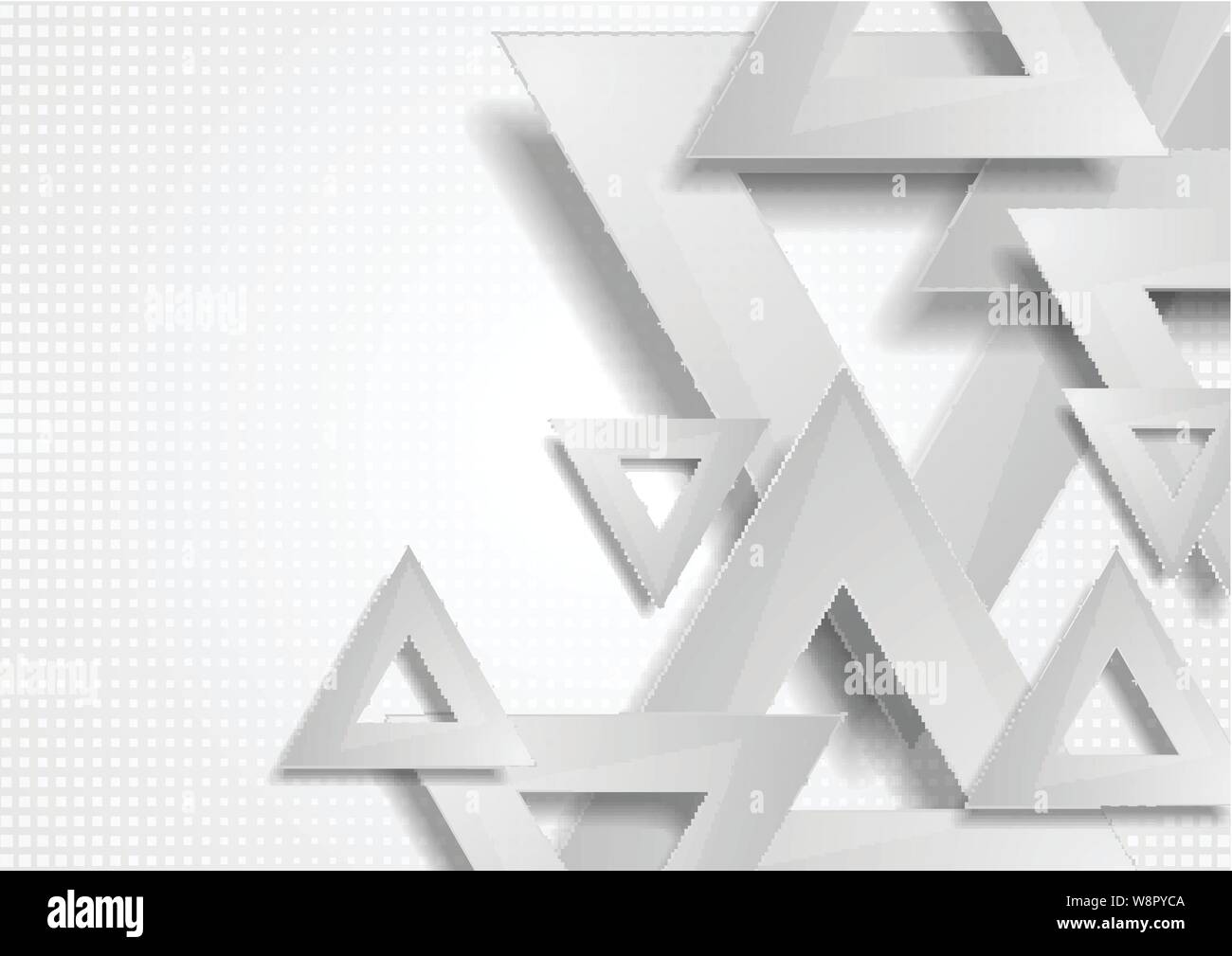 Grey abstract triangles tech geometric background. Vector design Stock Vector Image & Art - Alamy