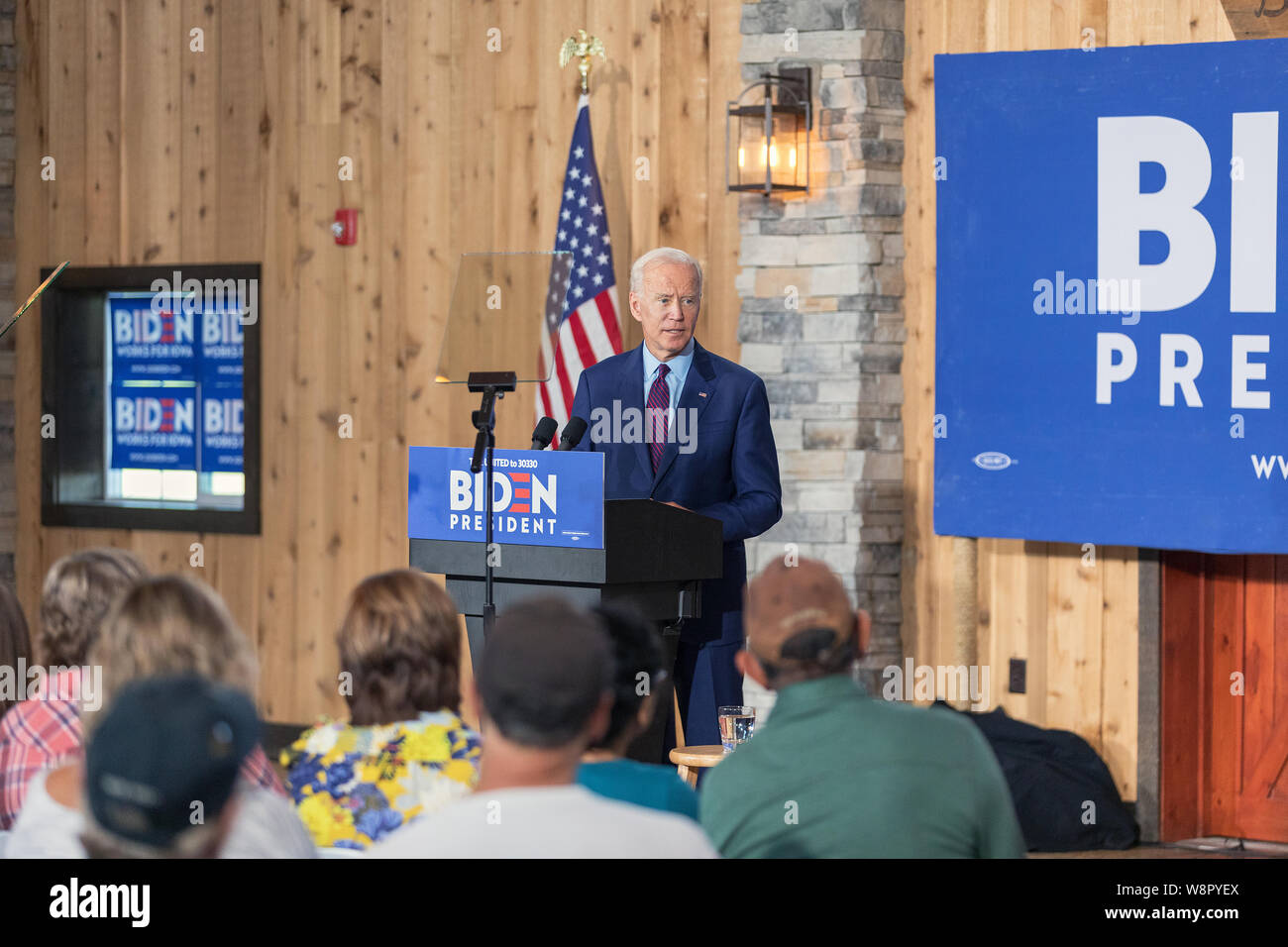 Former Vice President Joe Biden holding a presidential campaign rally ...