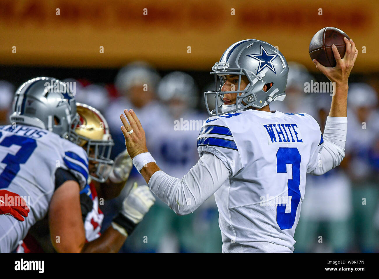 San Jose, California, USA. August 10, 2019: Dallas Cowboys quarterback ...