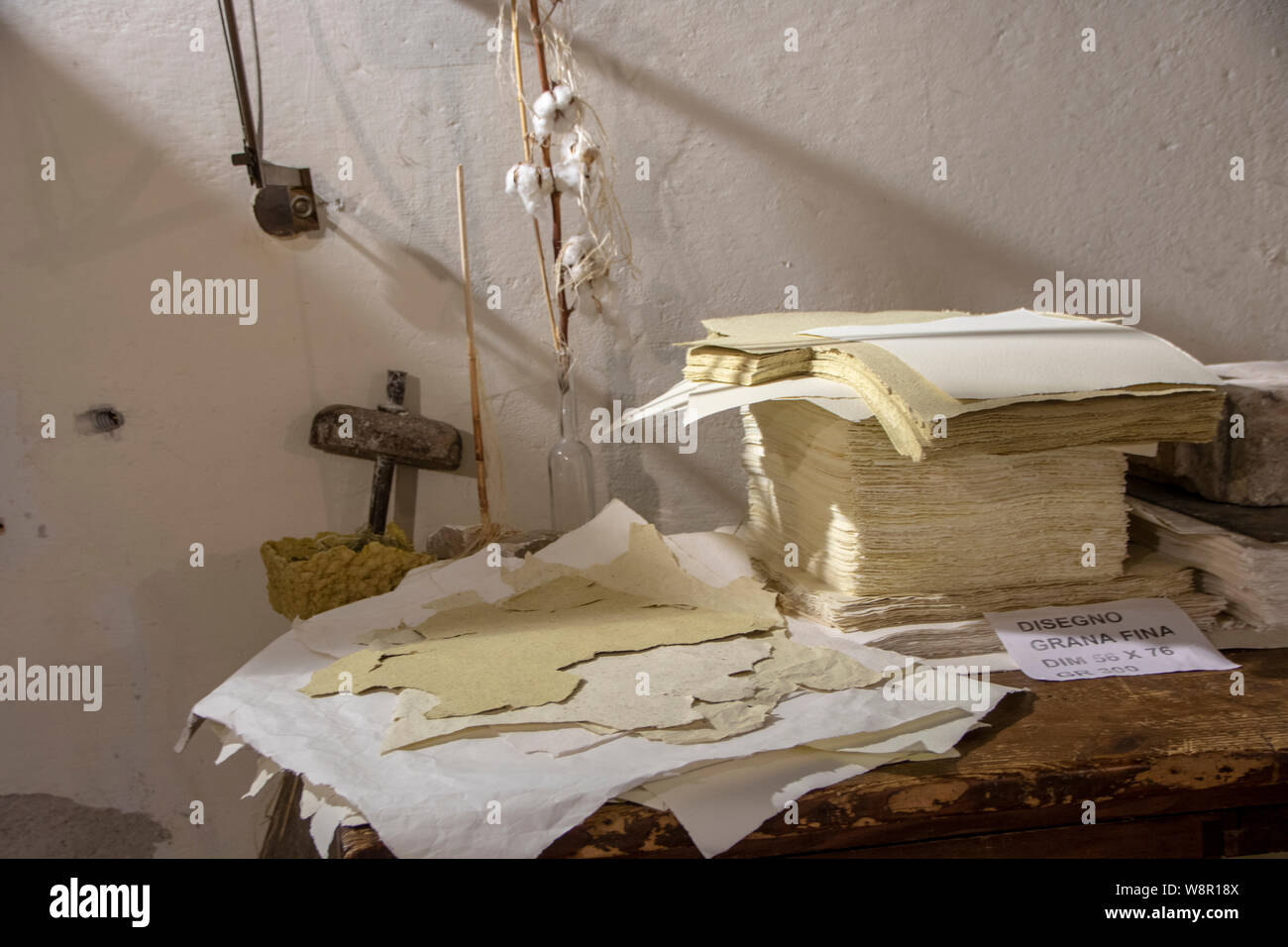 Fabriano - Italy - On april 2019 - Paper and Watermark Museum Stock ...