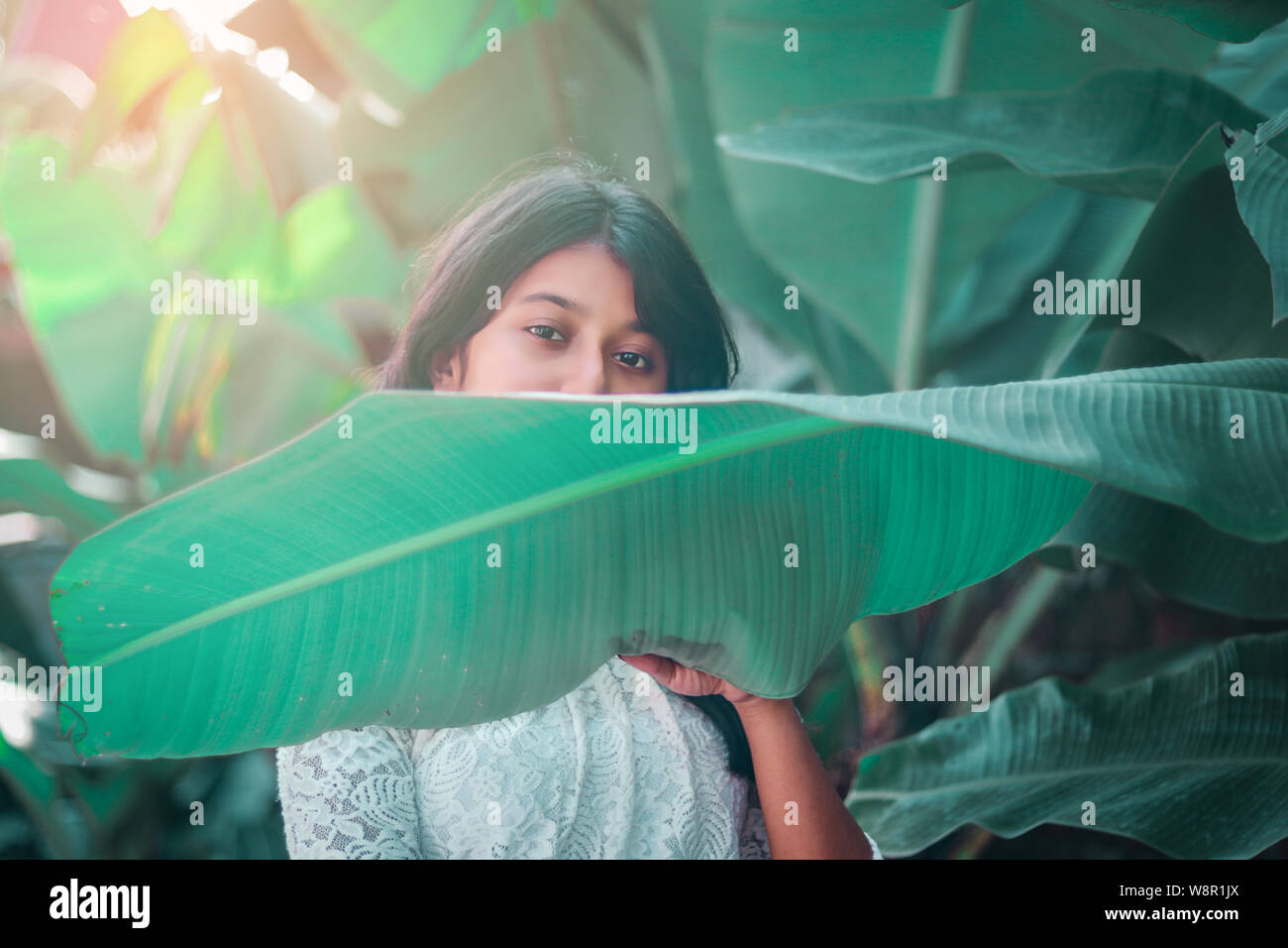 Beautiful girl flaunting her hair Stock Photo - Alamy