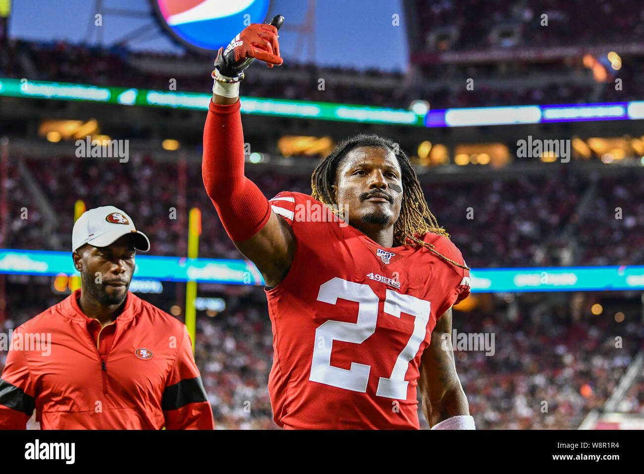 San Jose, California, USA. August 10, 2019: San Francisco 49ers free ...