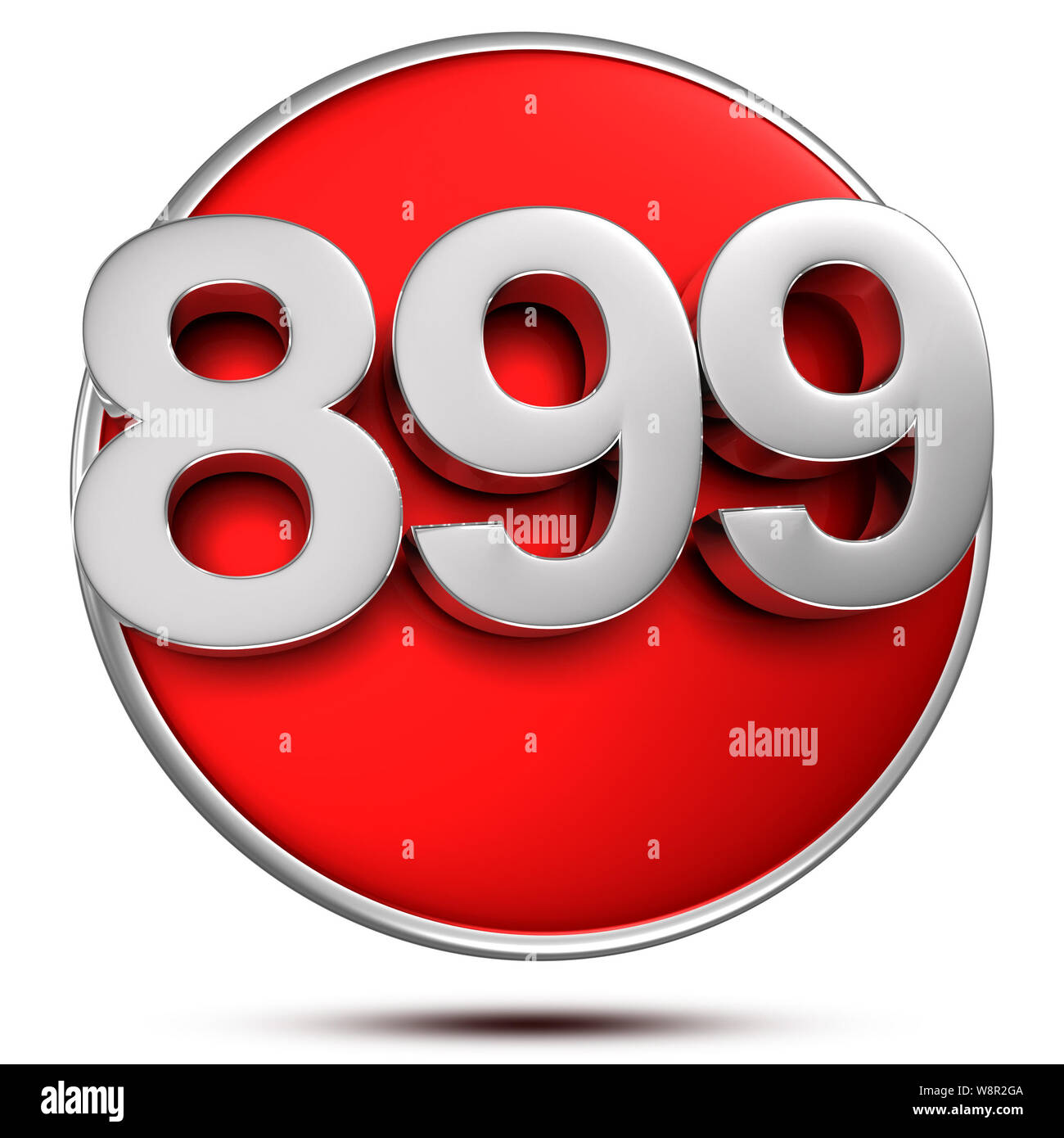 3d number 899 hi-res stock photography and images - Alamy
