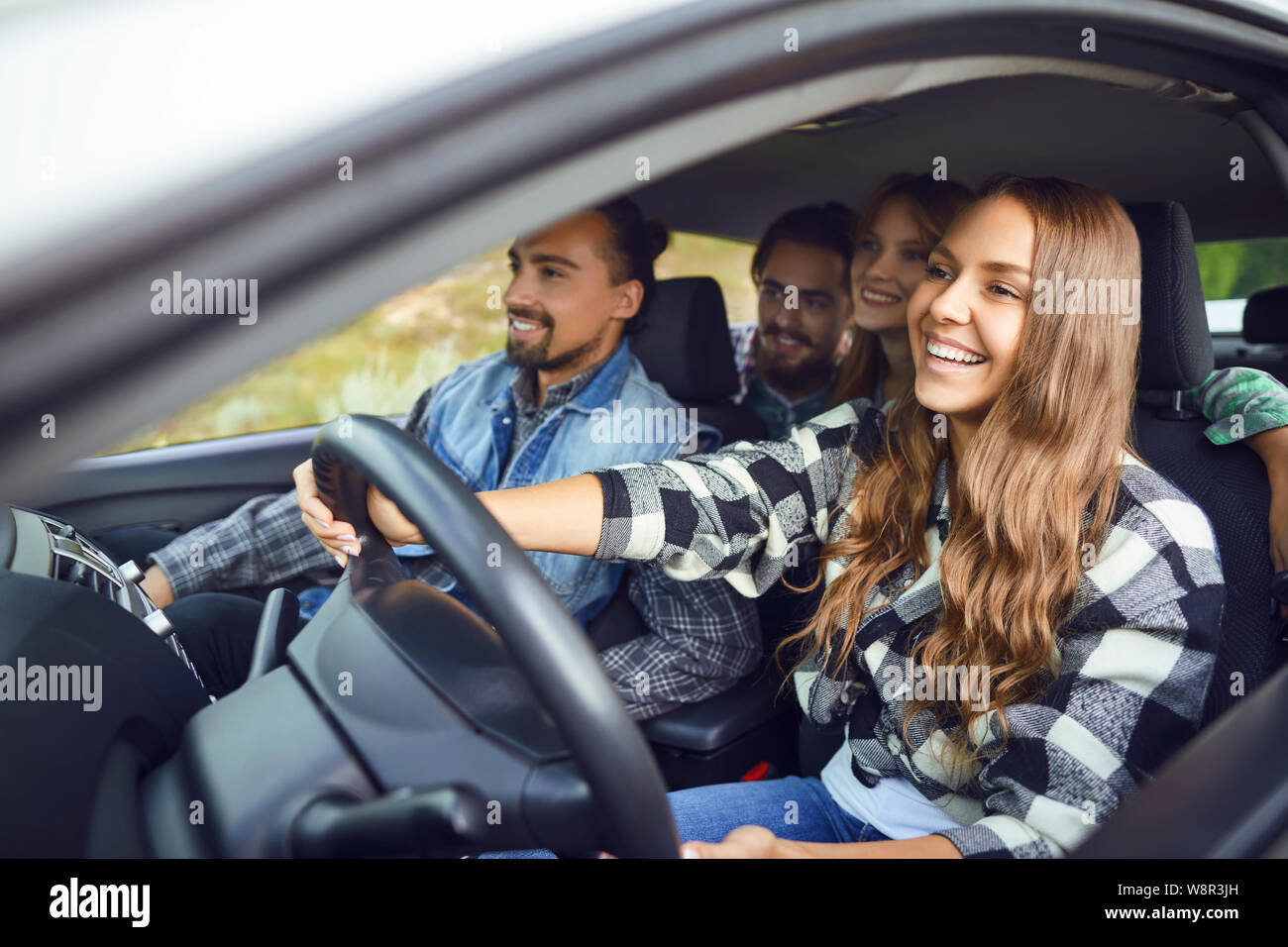 Group driving trip hi-res stock photography and images - Alamy