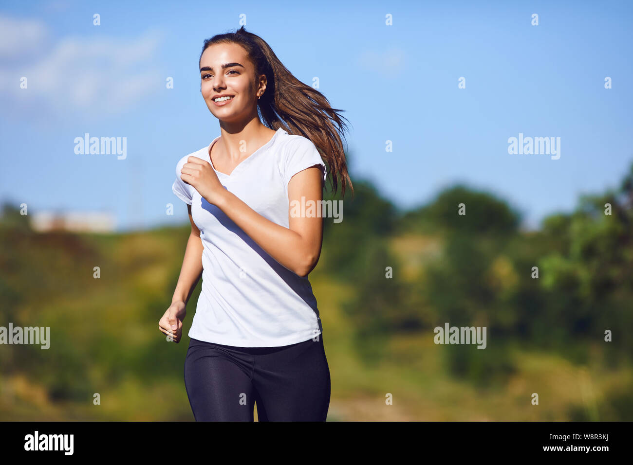 Runner in nature hi-res stock photography and images - Alamy