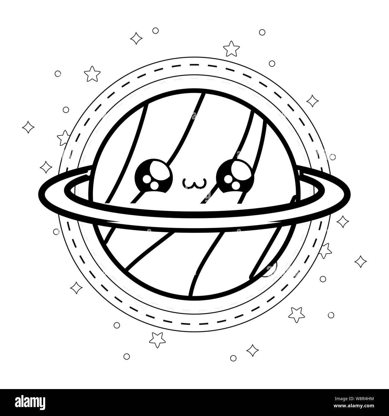 Kawaii Planets Saturn