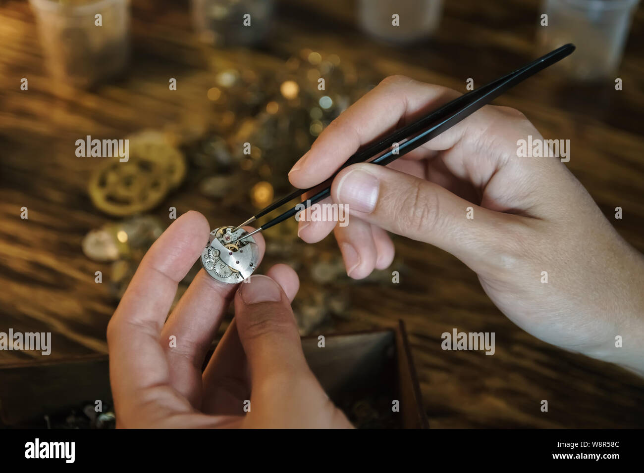 Mechanism of clocks hi-res stock photography and images - Alamy