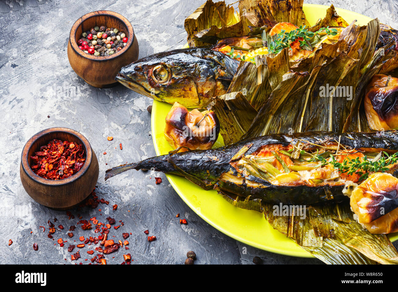 Fish autumn leaves hi-res stock photography and images - Alamy