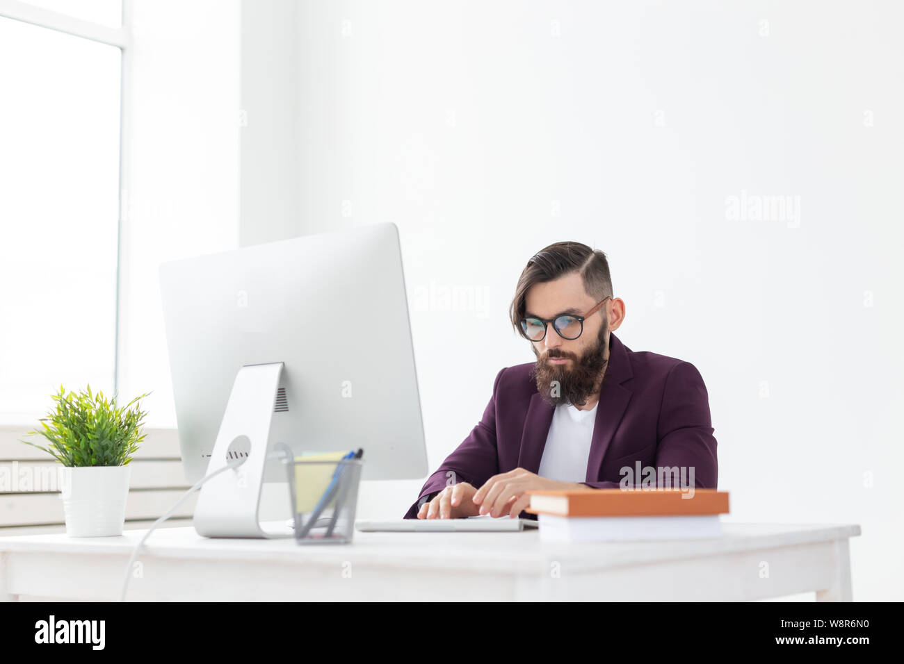 Illustrator, design and style concept - graphic designer sketching new ...