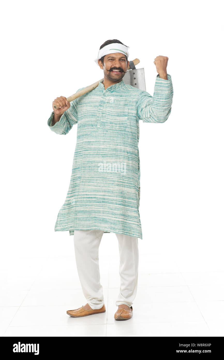 Rural man farm standing Cut Out Stock Images & Pictures - Alamy