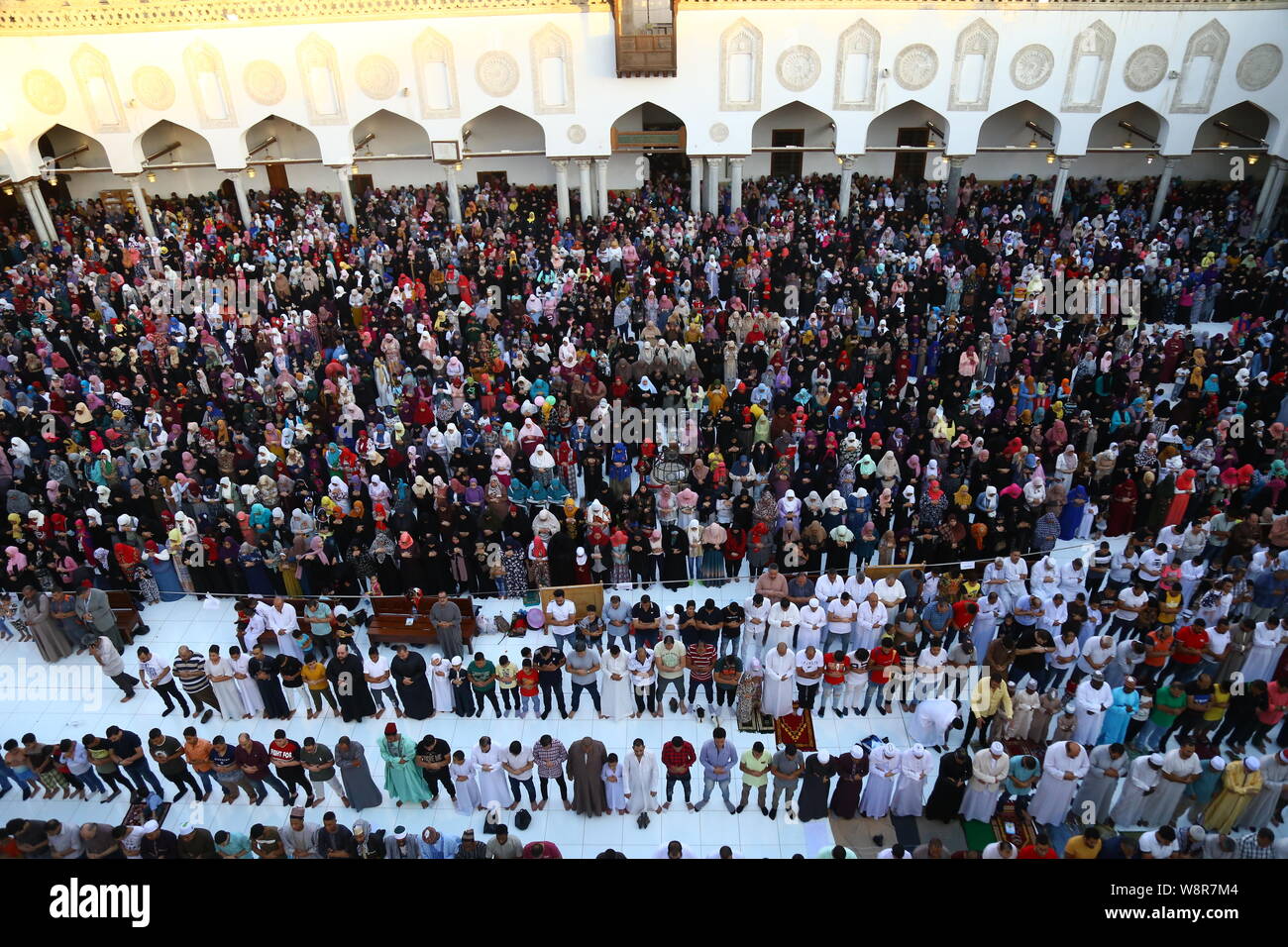 Cairo, Egypt. 11th Aug, 2019. Egyptian Muslims perform Eid al-Adha ...