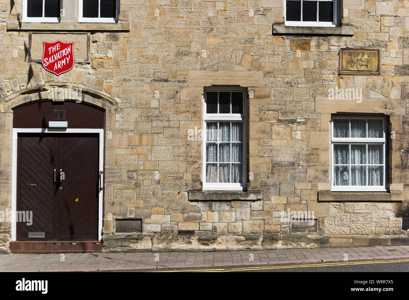 Salvation Army building with stone plaque Stock Photo - Alamy