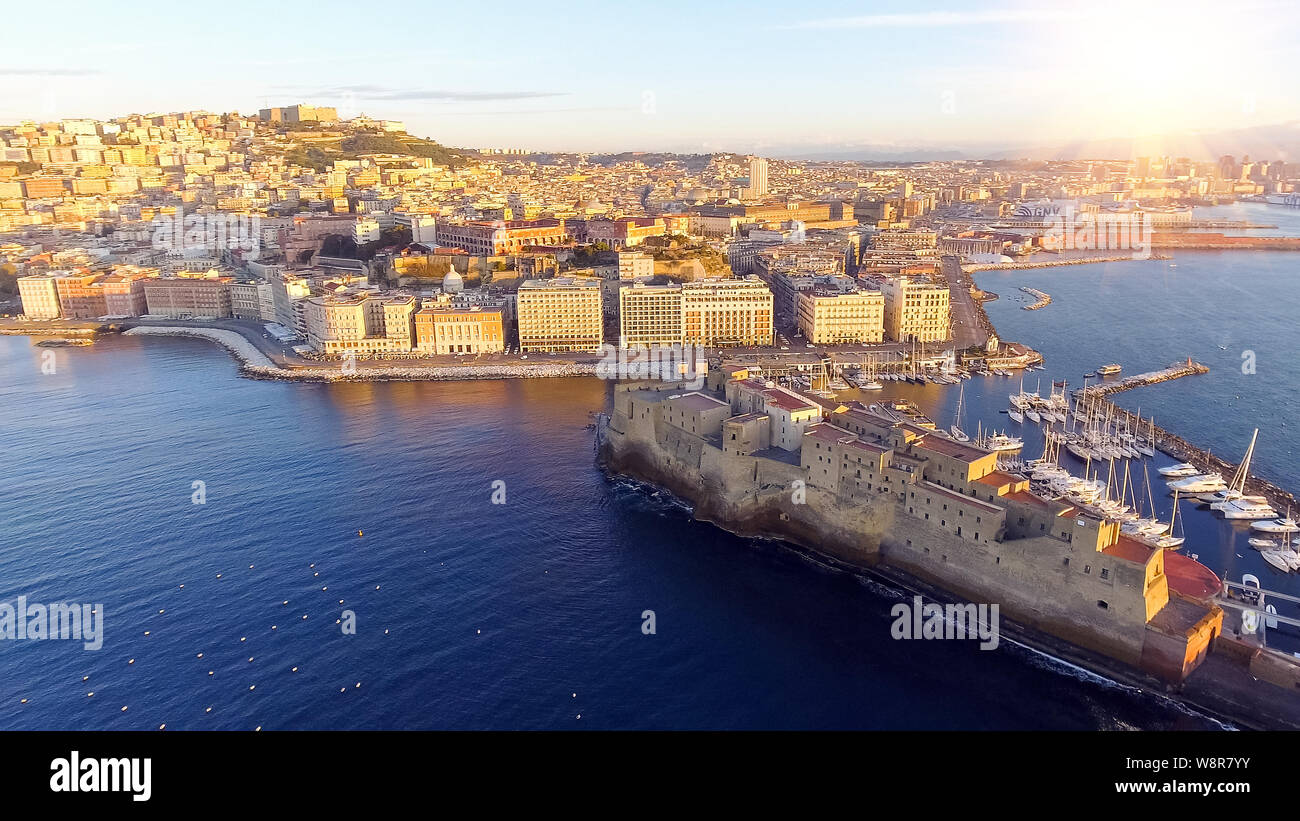 Naples, Italy. Aerial cityscape image of Naples, Campania, Italy during ...