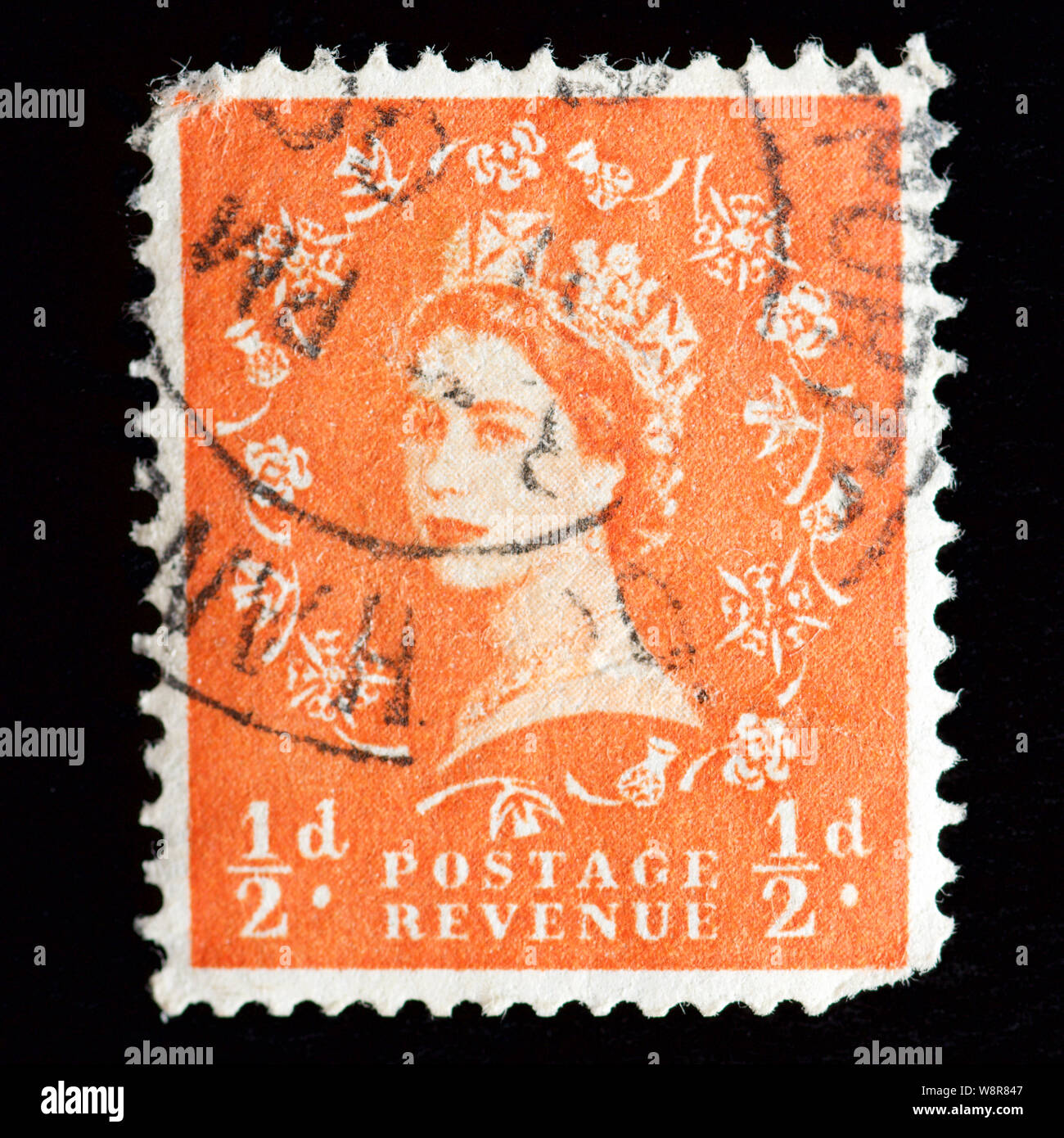 Great Britain Postage Stamp - Queen Elizabeth II - Predecimal Wilding ...