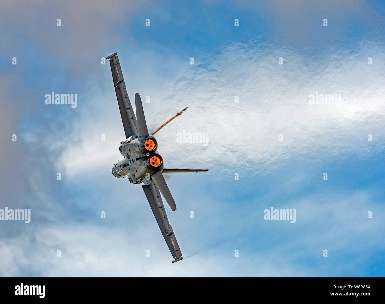 Swiss F18 Hornet at the Royal International Air Tattoo 2019 Stock Photo ...