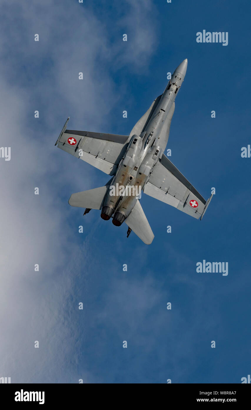 Swiss F18 Hornet at the Royal International Air Tattoo 2019 Stock Photo ...