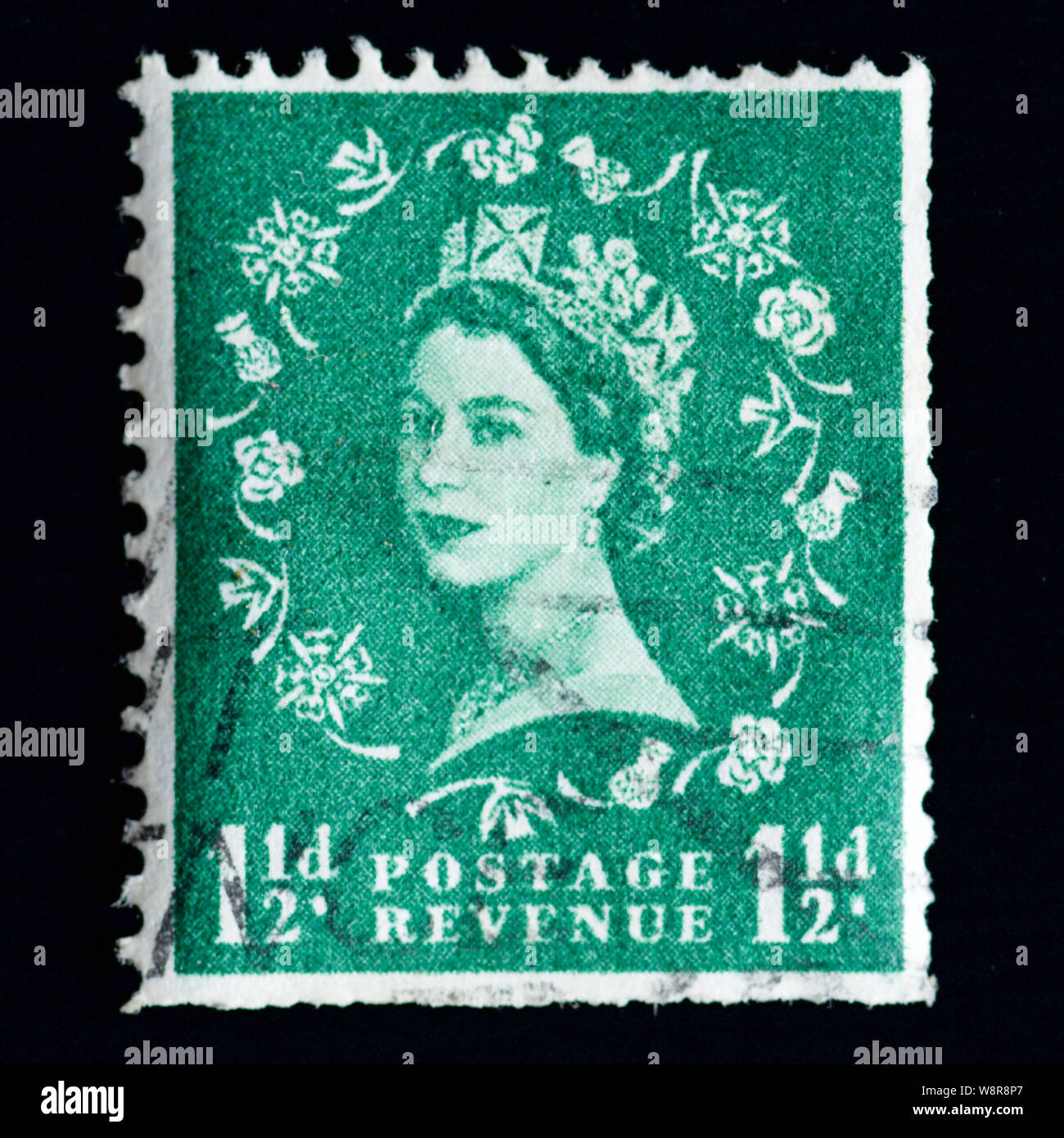 Great Britain Postage Stamp - Queen Elizabeth II - Predecimal Wilding ...