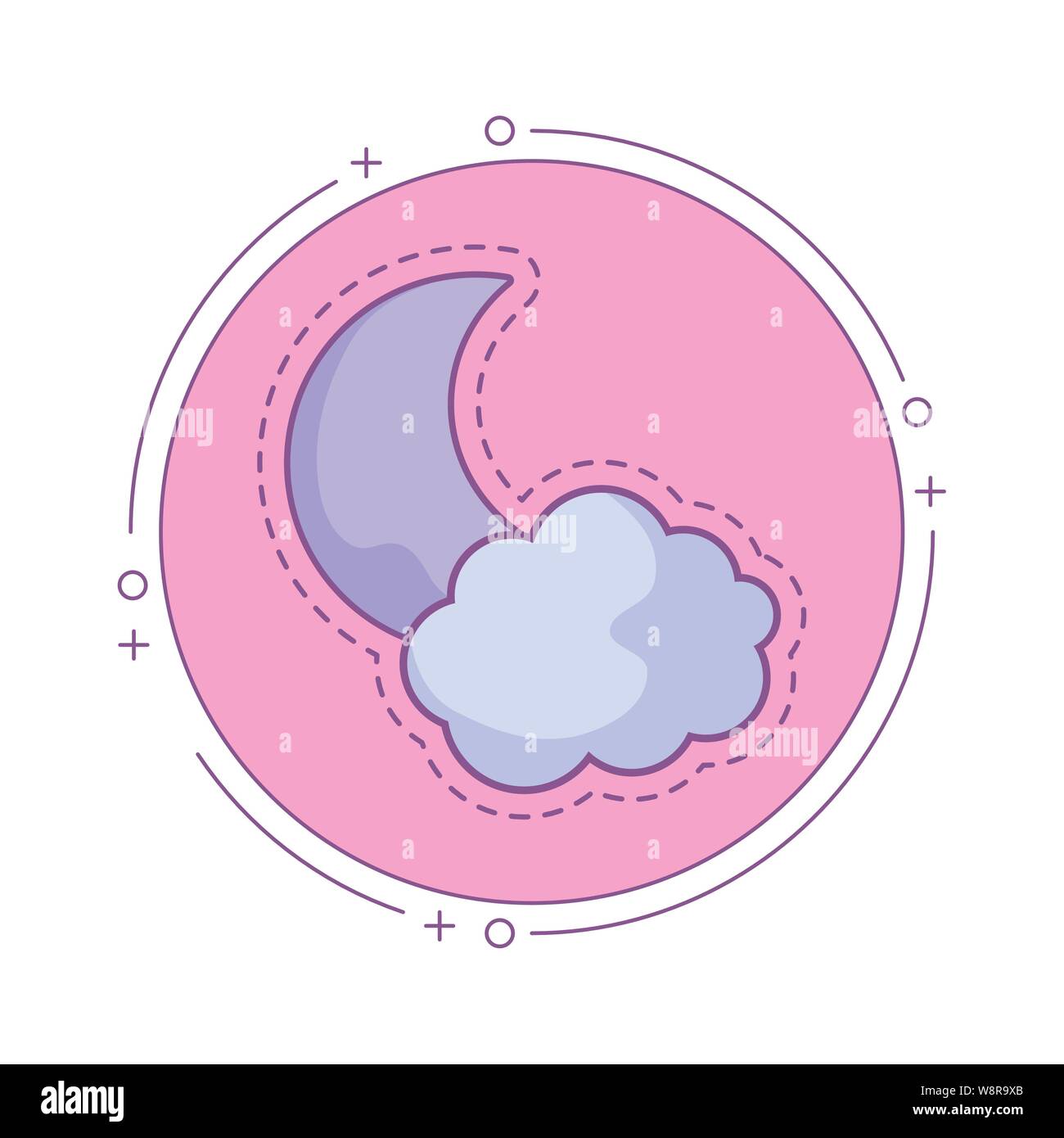Half moon patch Stock Vector Images - Alamy