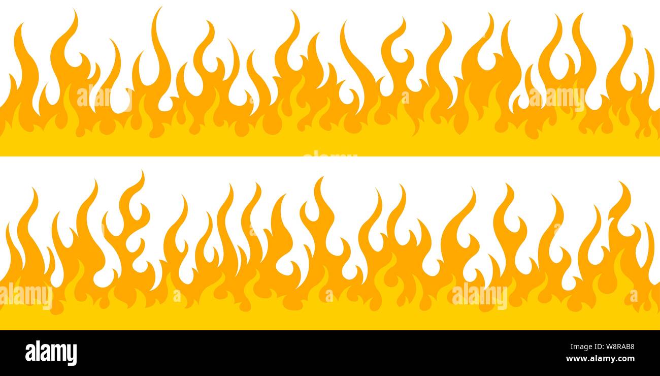 Fire flame frame borders Stock Vector Image & Art - Alamy