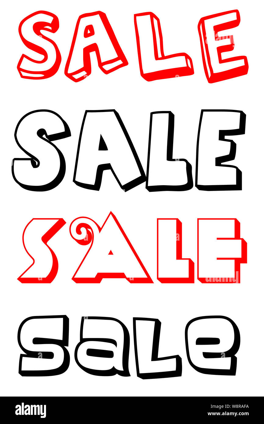 Four different fonts hi-res stock photography and images - Alamy