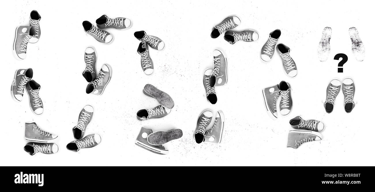 Overhead shoes pair hi-res stock photography and images - Alamy