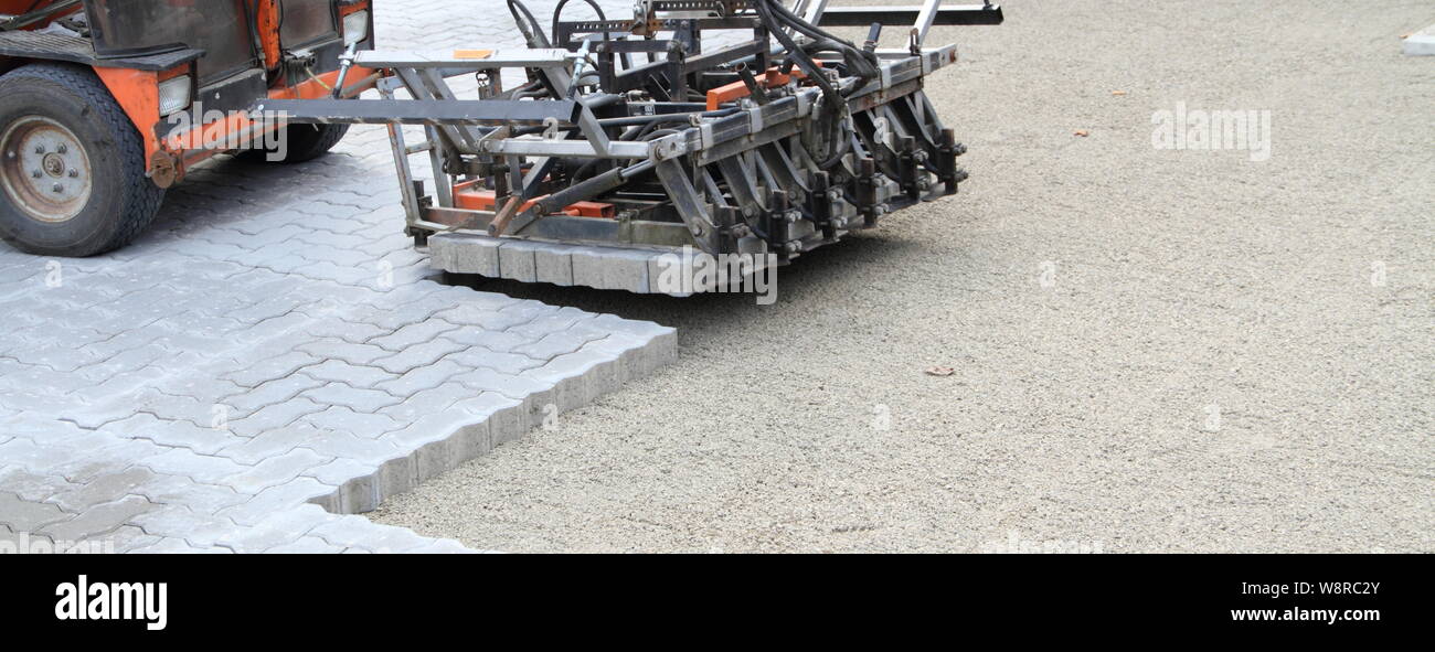 a place is being repaved Stock Photo - Alamy