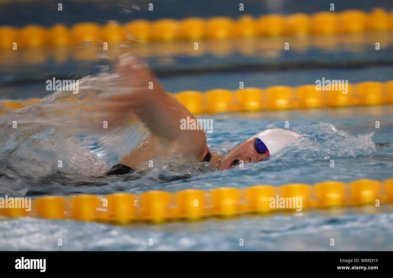 Great Britain's Jessica Varley during the Swimming discipline during ...
