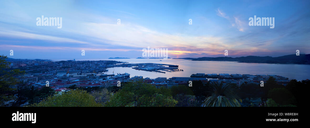 Vigo port skyline view hi-res stock photography and images - Alamy