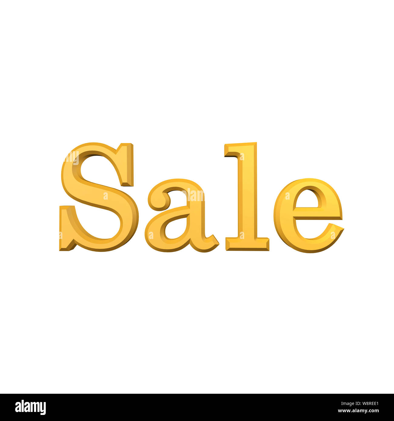 3d gold sale word hi-res stock photography and images - Alamy