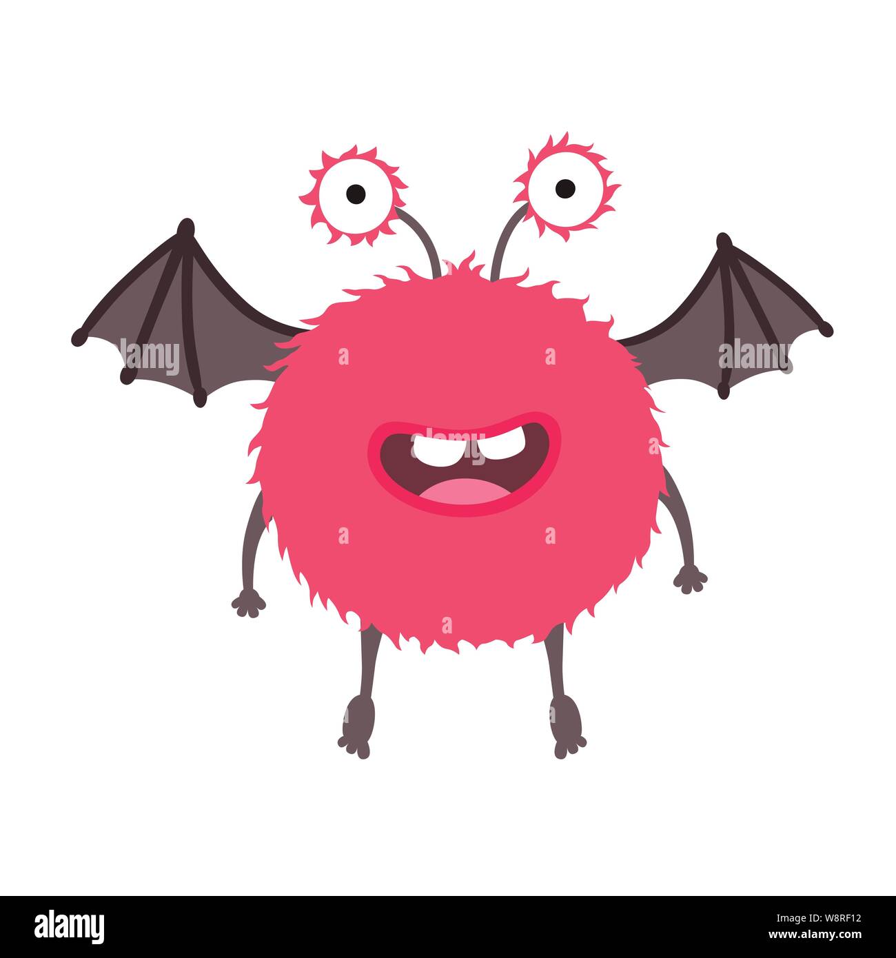 Cute monster vector illustration on white isolated background Stock ... Cute monster vector illustration on white isolated background Stock ...