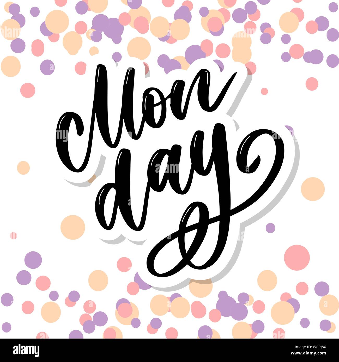 Monday - lettering design for posters, flyers, t-shirts, cards ...