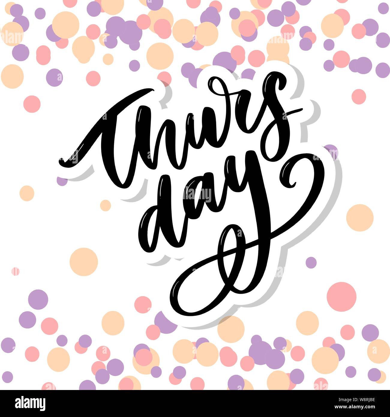 Thursday - Fireworks - Today, Day, weekdays, calender, Lettering ...