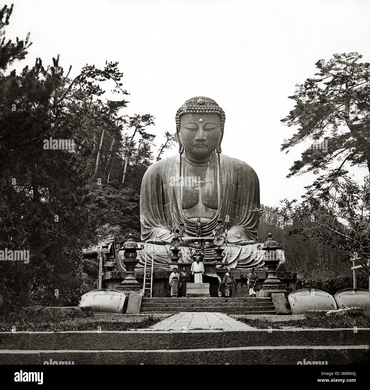 [ 1870s Japan - Great Buddha in Kamakura ] — The Daibutsu (Great Buddha ...