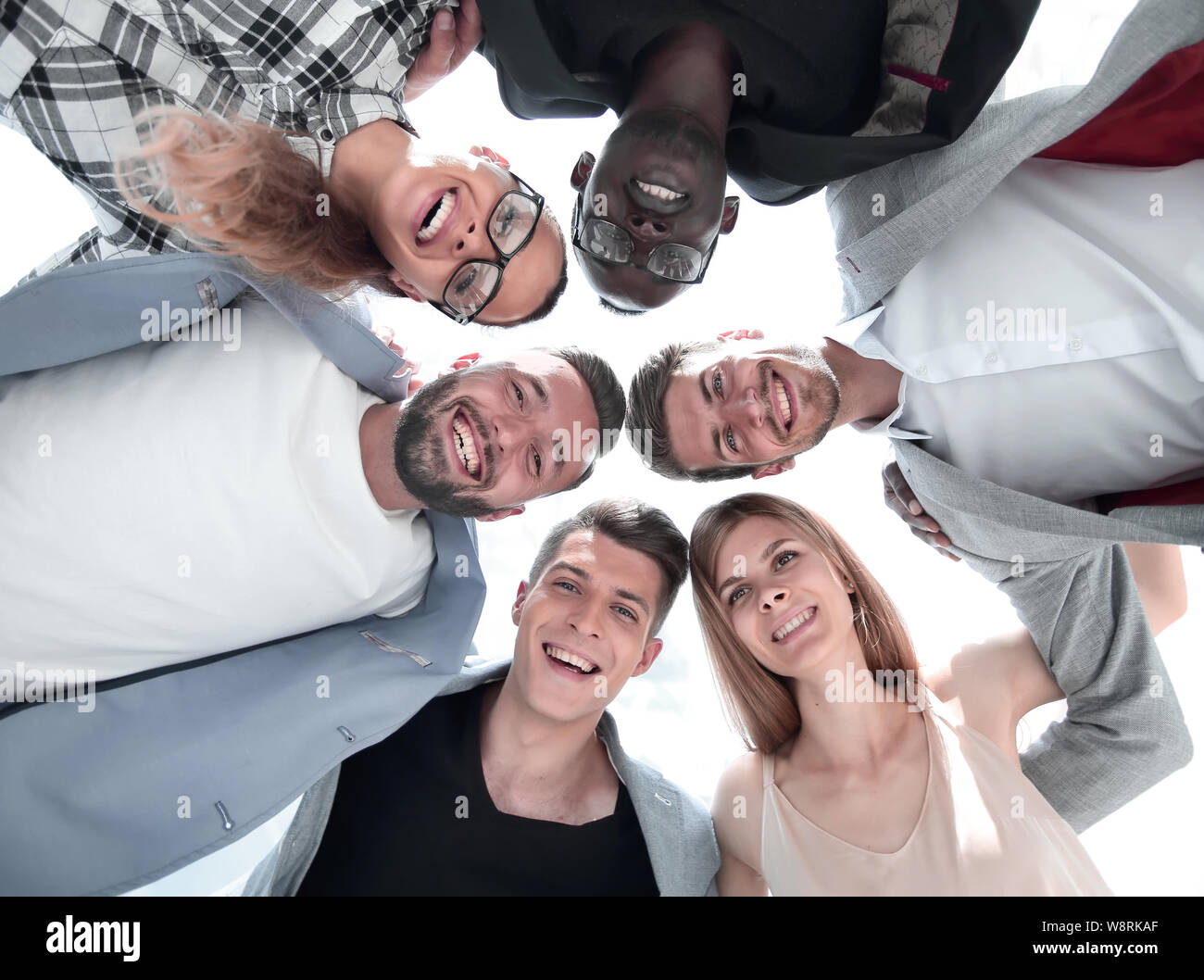 bottom view.group of successful business people Stock Photo - Alamy