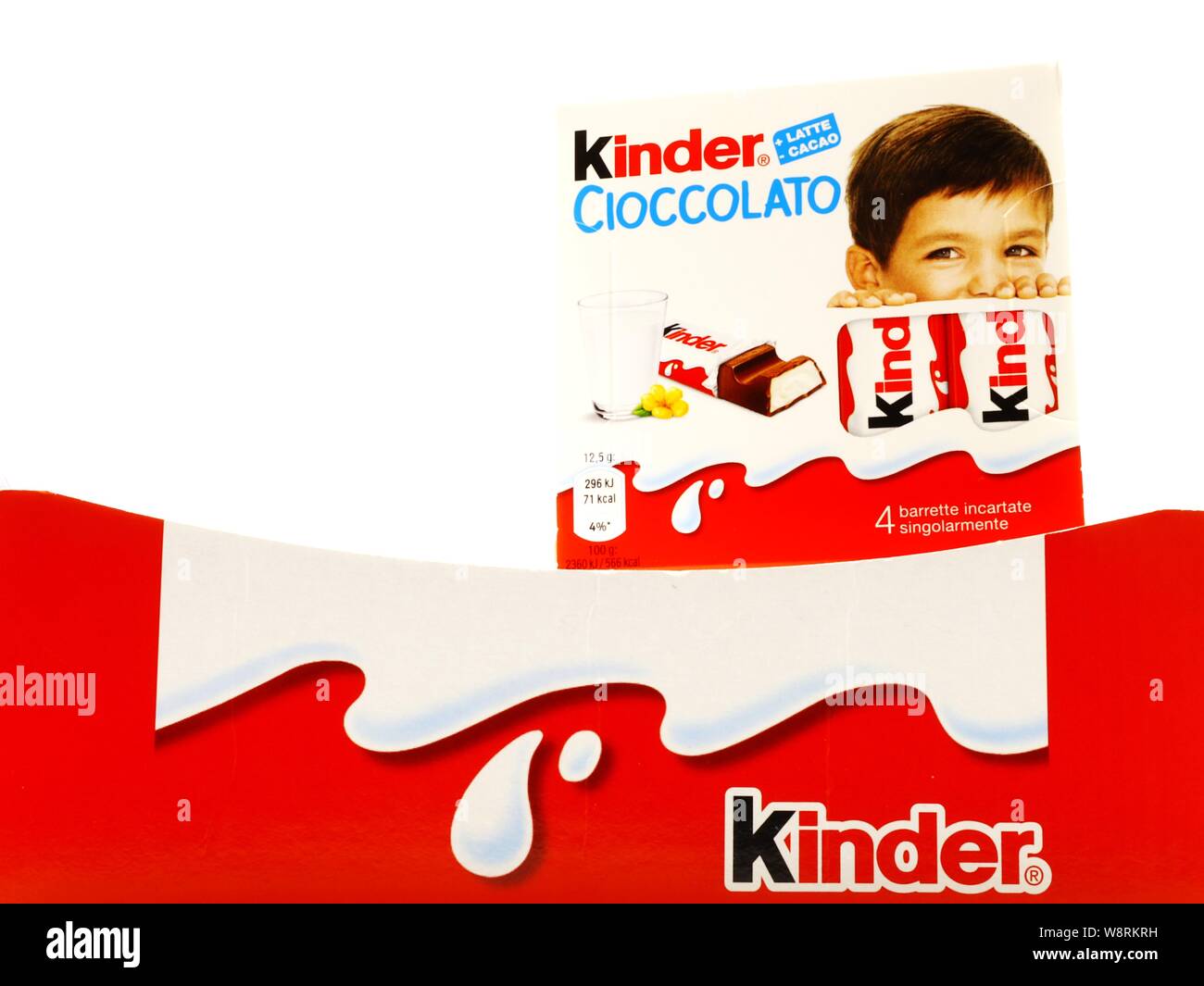 Kinder Chocolate Bars. Kinder is a brand of products made in Italy by ...