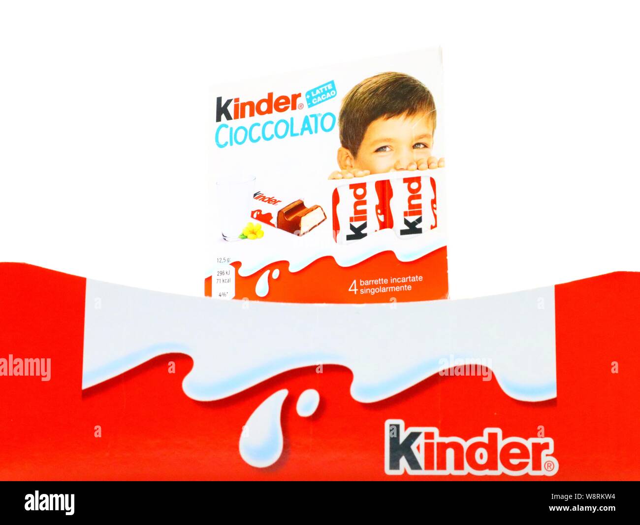 Kinder Chocolate Bars. Kinder is a brand of products made in Italy by ...